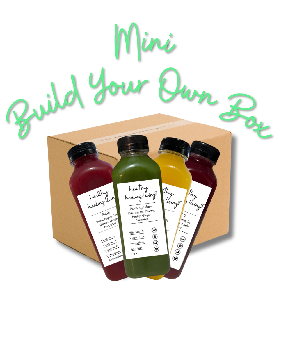 Build Your Own Mini Juice Box - 16 oz – Healthy Healing Living | Cold ...